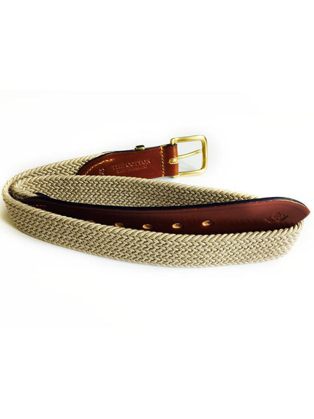 Beige Braided Belt