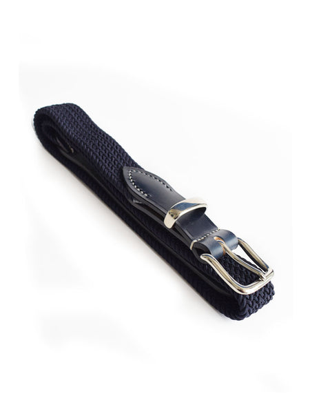 Navy Braided Belt