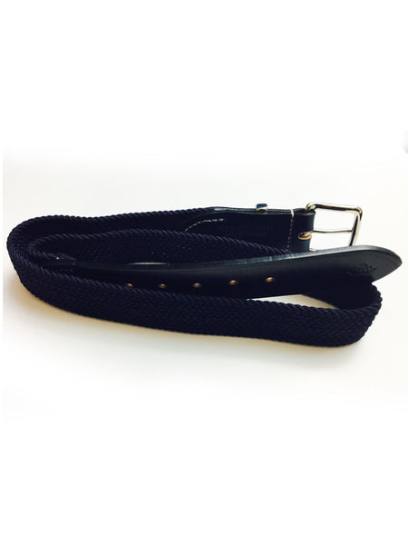 Navy Braided Belt